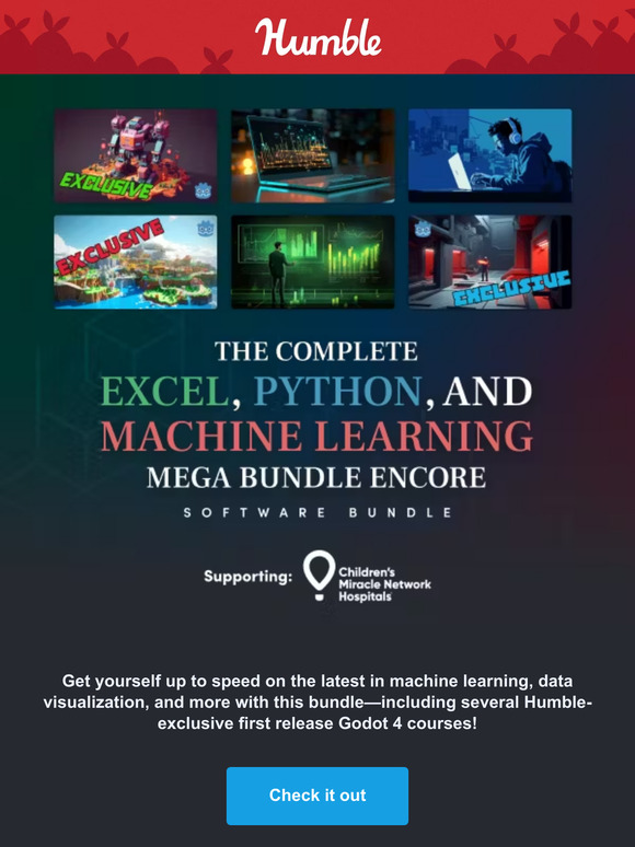 Humble Bundle: Courses on machine learning, neural networks, data ...