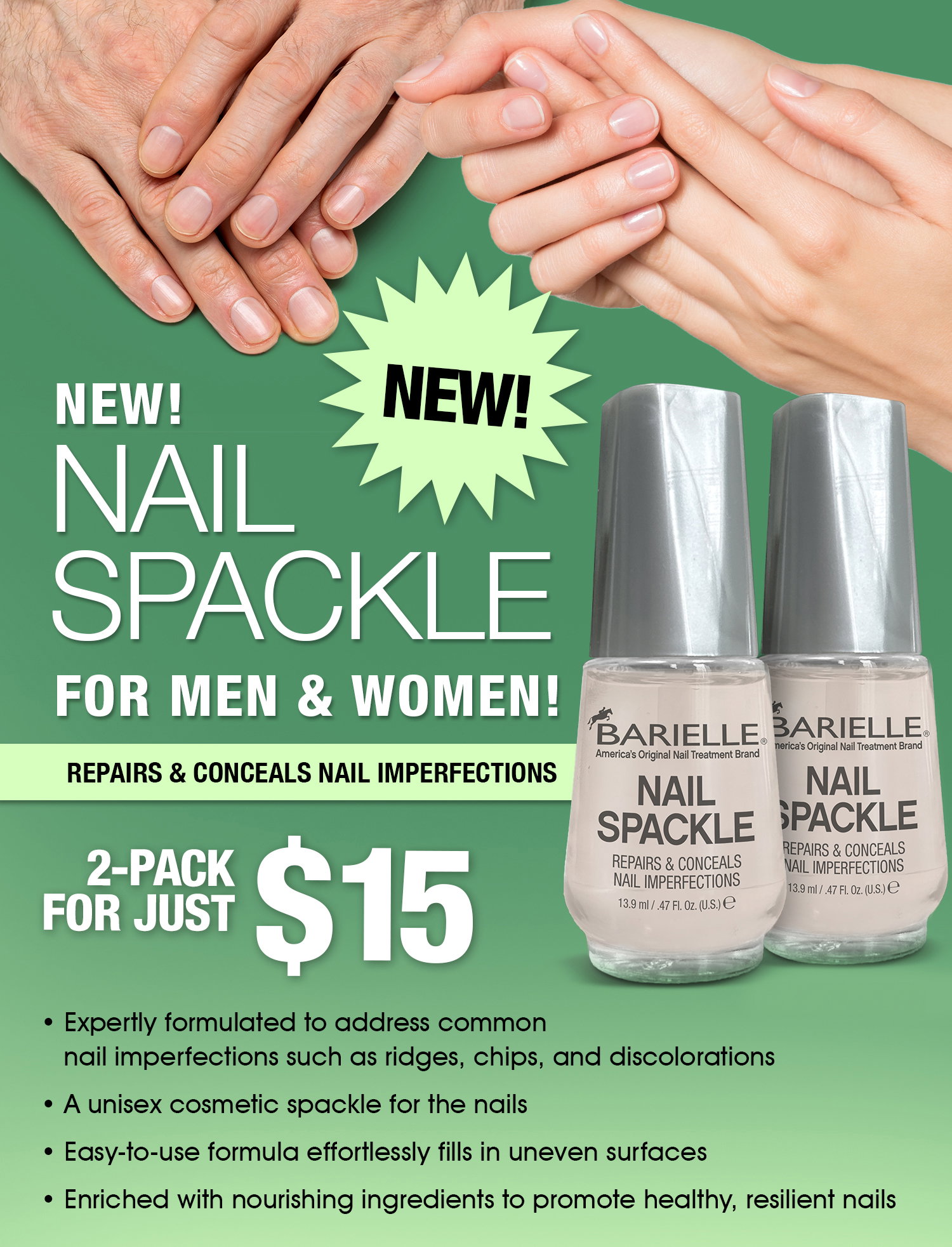 Barielle: Don't miss $5 off Nail Spackle 2-pack and say goodbye to nail ...