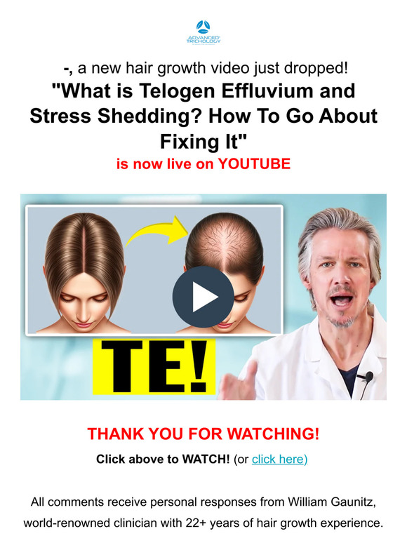 Advanced Trichology: "WHAT is Telogen Effluvium and Stress Shedding ...