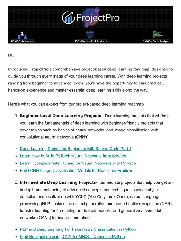 ProjectPro: 13 Best Deep Learning Projects to Grow Your Skills in 2024 ...