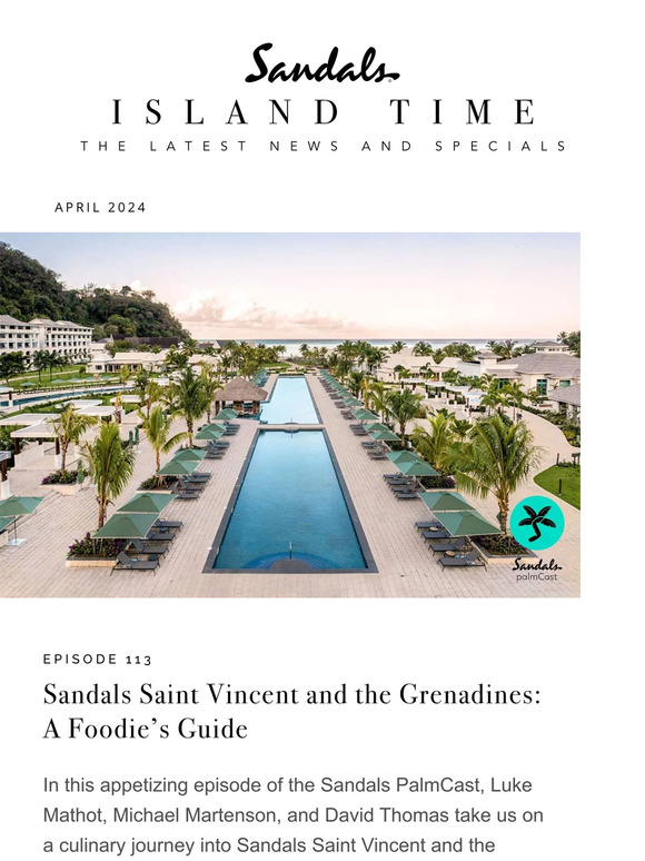 Sandals Resorts: The temperature is heating up in April's Island Time ...
