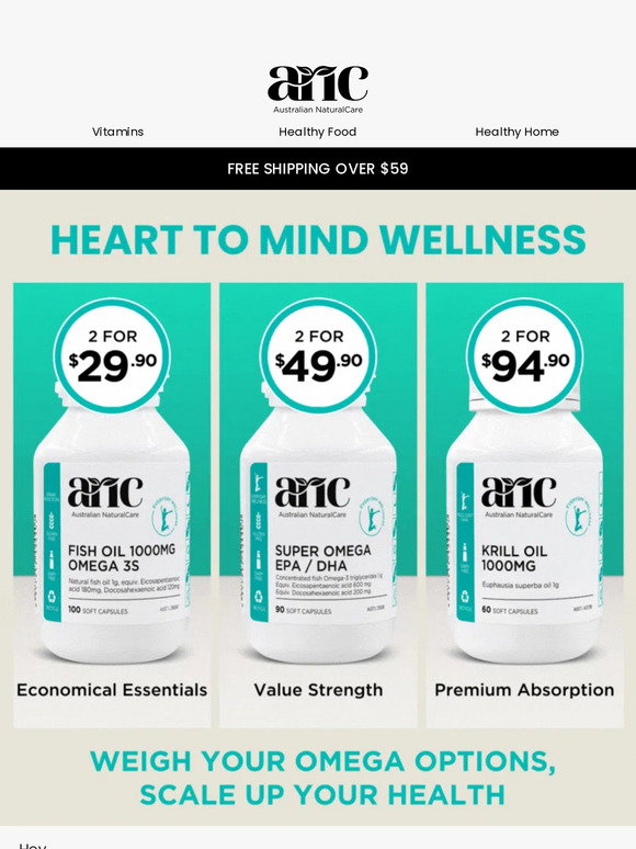 Australian NaturalCare: 🐟 Omega-3s for Heart & Mind | Milled