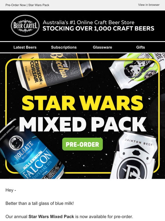 Beer Cartel: STAR WARS Mixed Pack 💥 Pre-Order Now! 🍺 | Milled