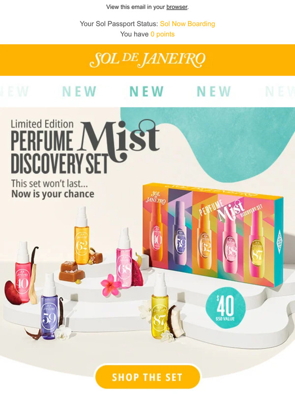 Sol de Janeiro: Our NEW Perfume Mist Set Just Dropped 💛 | Milled