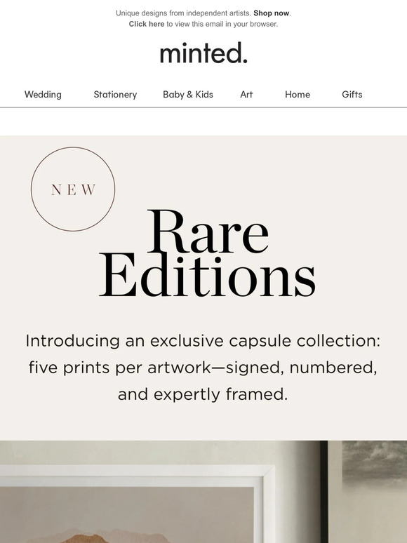 Minted: Introducing Rare Edition prints | Milled