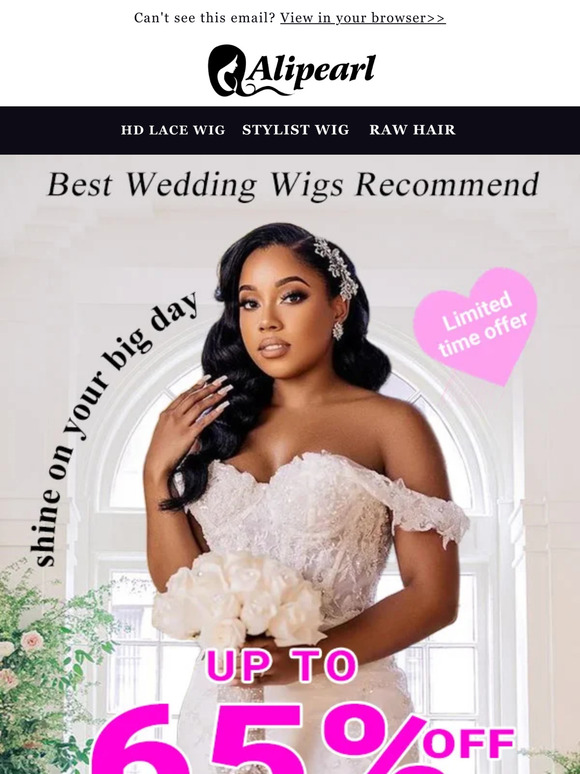 Alipearl Hair: The Best Wedding Wigs Recommend💘-Up To 65% Off Now 🔥 ...