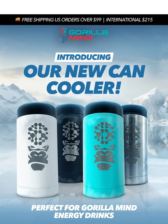 Gorilla Mind: Introducing: NEW Limited Edition Can Coolers | Milled