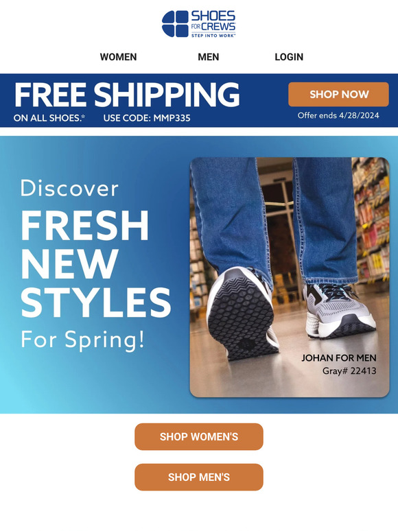 Shoes for Crews: Introducing Our Spring Line-Up: Shop Now | Milled