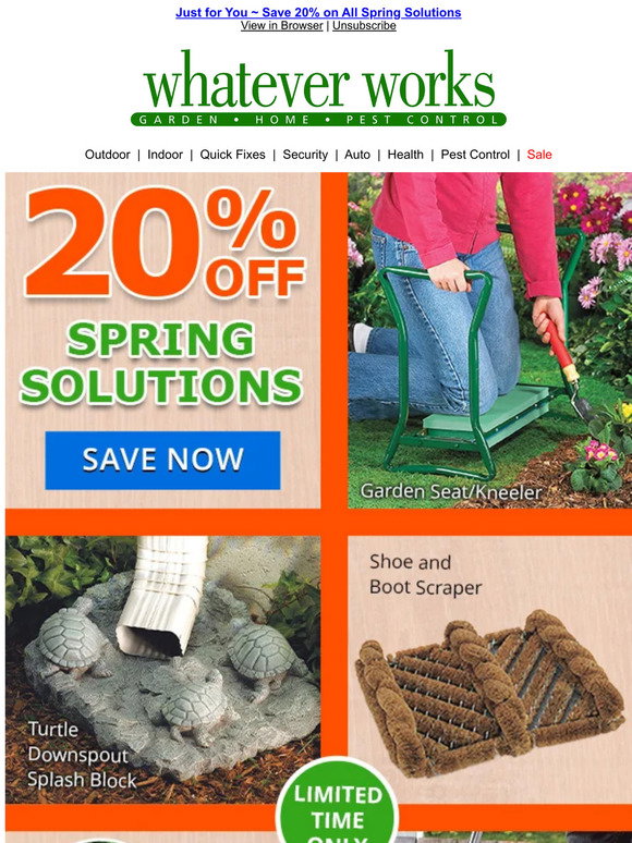 Whatever Works: Just For YOU ~ Save 20% ~ ALL Smart Spring Solutions ...