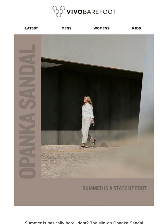Vivobarefoot: Opanka Sandal: summer essential | Milled