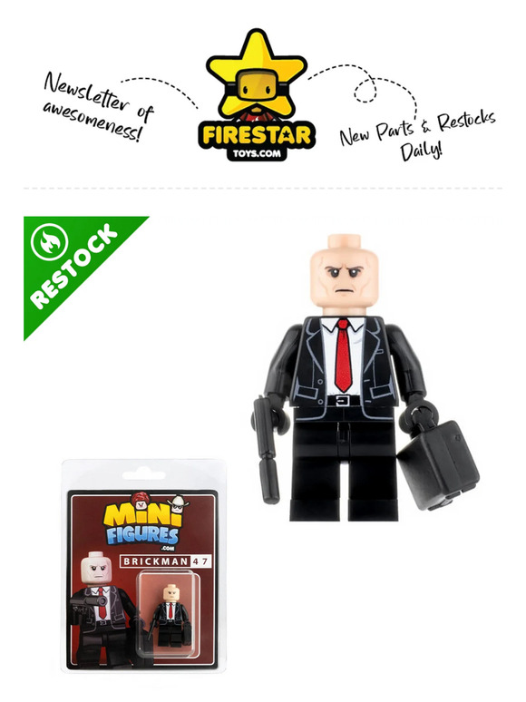 Firestar Toys: Back in Action: 'Brickman 47' Custom Minifigure Restock ...