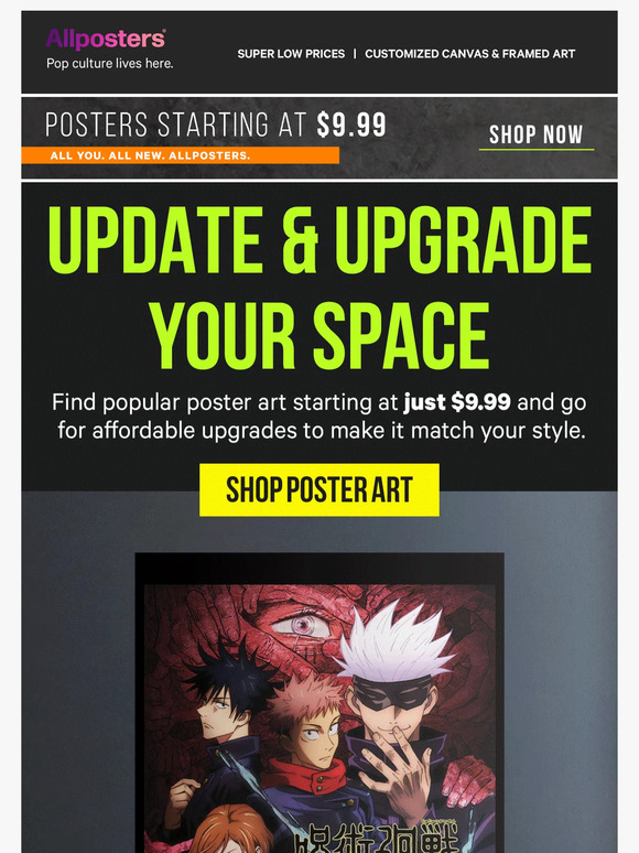 AllPosters: Revamp with new art | Milled