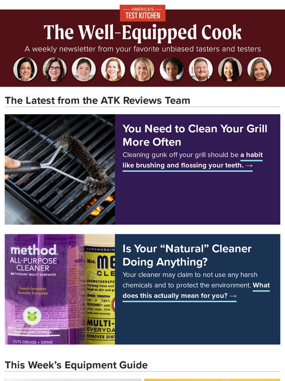 America's Test Kitchen: The Well Equipped Cook: You Need to Clean Your ...