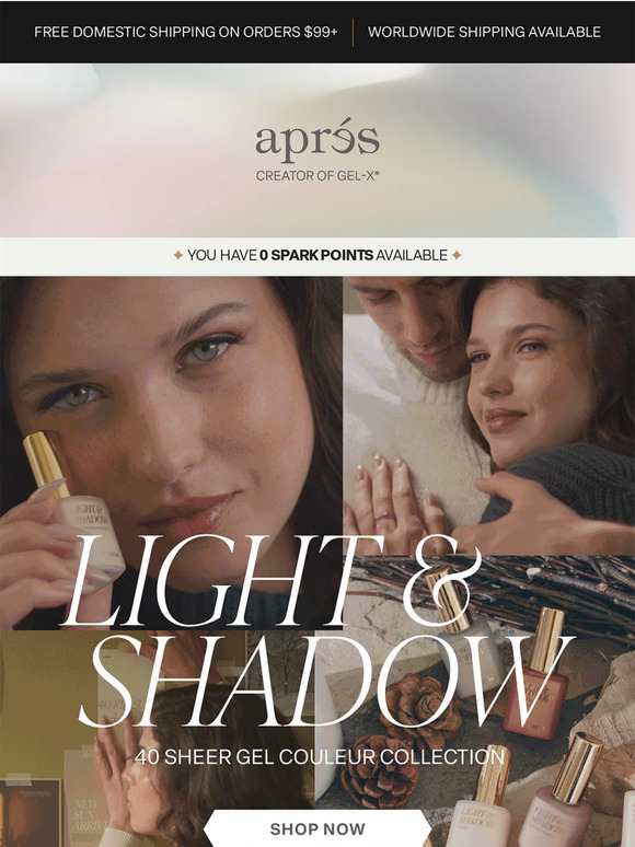 Aprés Nail: IT'S HERE: Light & Shadow 40 Sheer Gel Couleur Collection 💫 ...