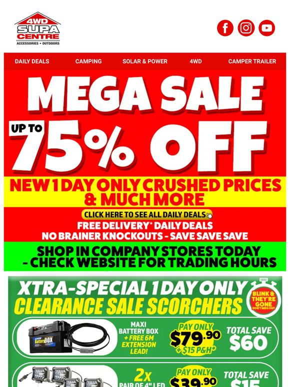 Supacentre: ⏰12 Hours Left - Drawers from $79, 120Ah Lithium Battery ...