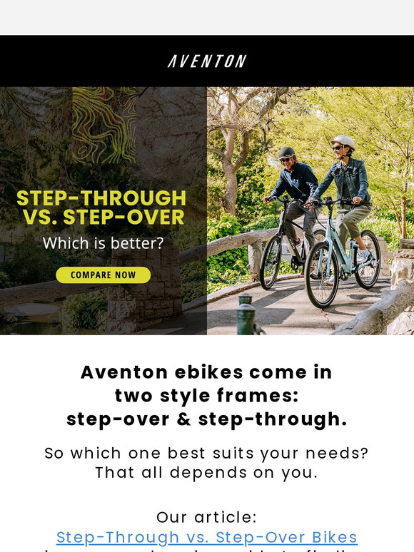 Aventon: Which is better, step-over or step-through frames? Learn more ...