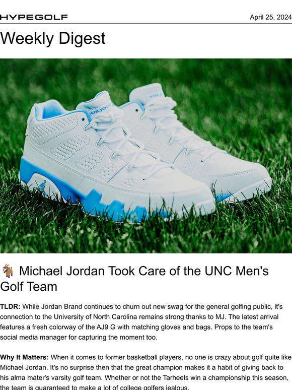 Hypebeast: Consider This Our Application for the UNC Golf Team 🙋 | Milled
