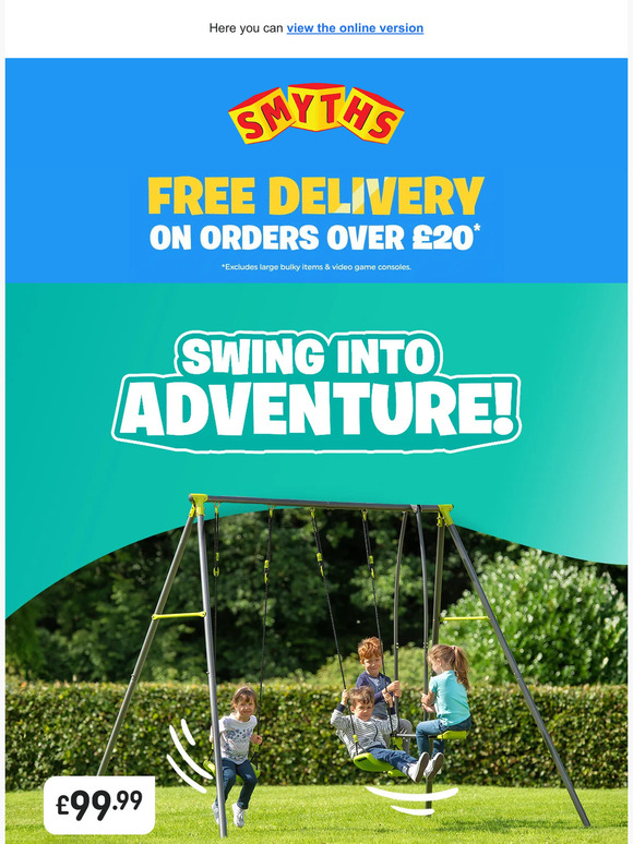 Smyths Toys: Swing into adventure outdoors! | Milled