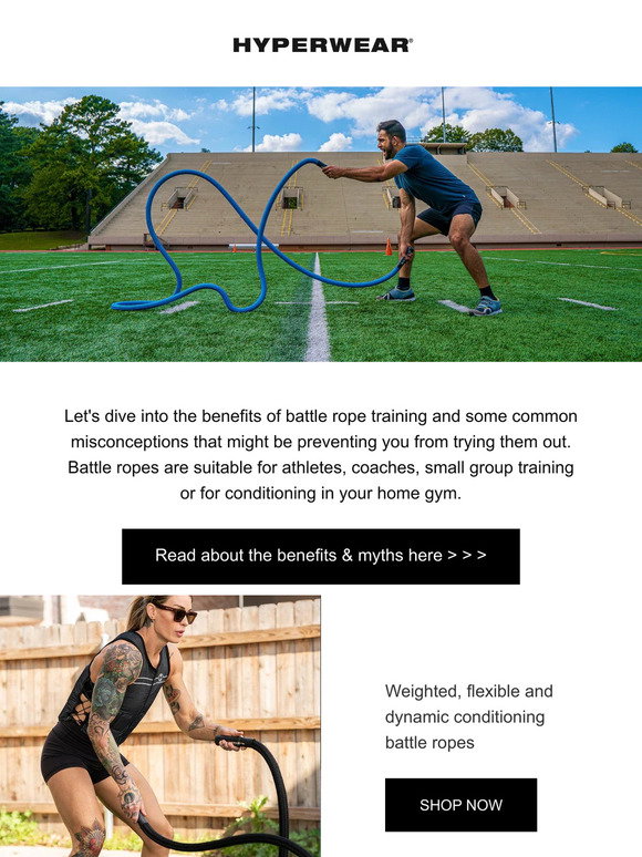 Hyperwear: Top Benefits & Misconceptions of Battle Rope Training | Milled