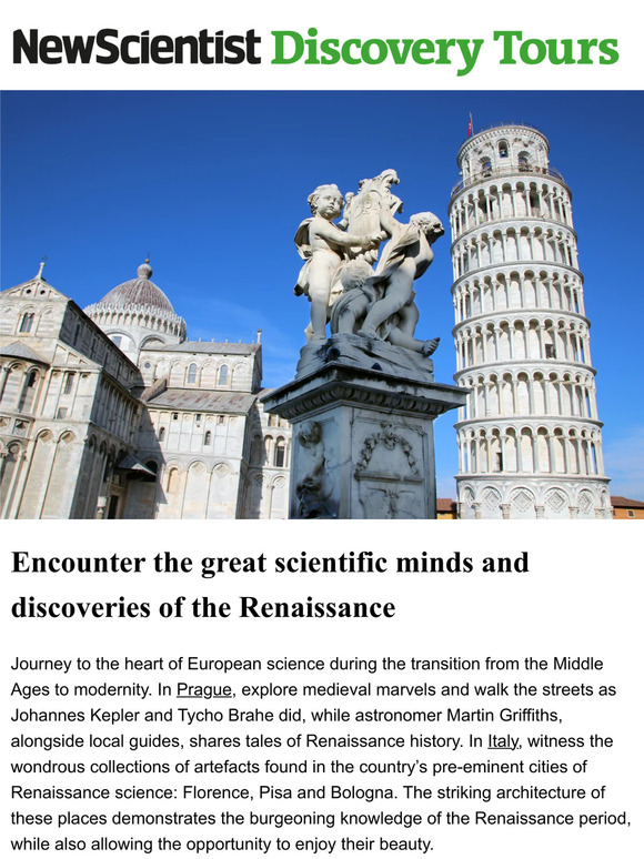 New Scientist: The science of the Renaissance | Milled