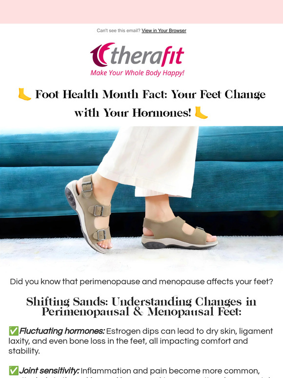 Therafit Shoe: Foot Health Month Fact: Your Feet Change with Your ...