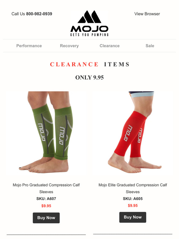 Mojo Compression: CLOSE OUT SALE. Only $9.95 on Compression Sleeves and ...