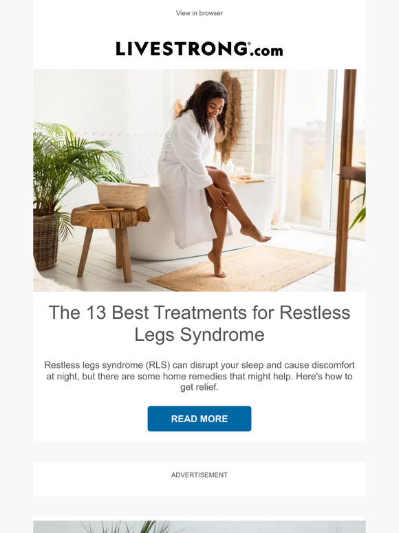 Livestrong: The 13 Best Treatments for Restless Legs Syndrome | Milled