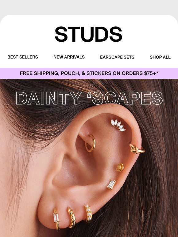 Studs: Dainty ‘Scapes 🎀 | Milled