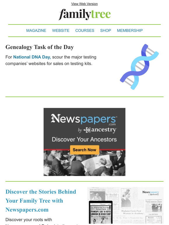 Family Tree Magazine: Case Study: 6 Steps for Handling Surprises in ...