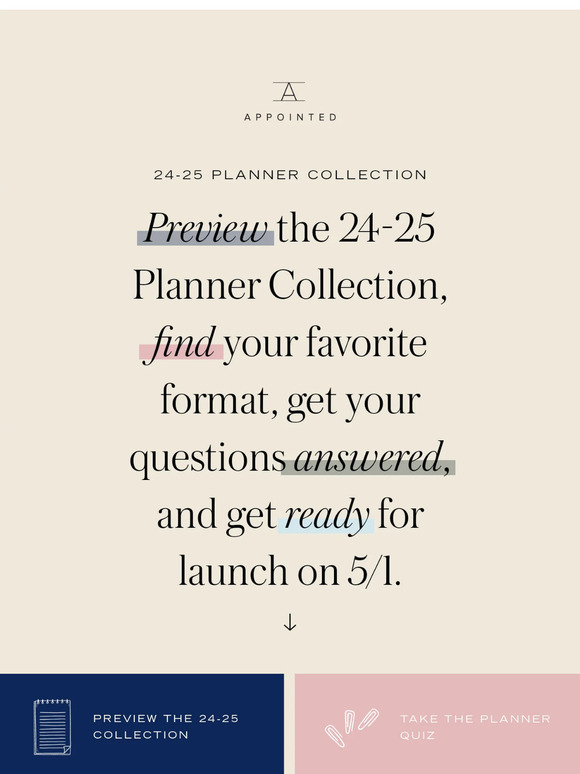 Appointed: Preview the 24-25 Planner Collection ⭐ | Milled