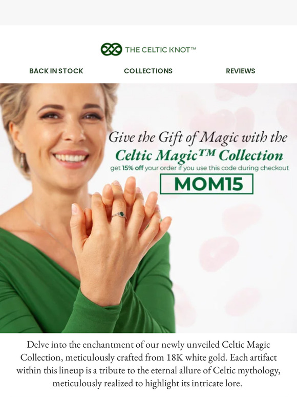 celtic-knot-jewelry: Feel Enchanted with Our Celtic Magic 18K White ...