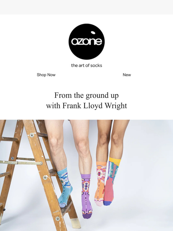 Ozone Socks: From the ground up with Ozone + Frank Lloyd Wright | Milled