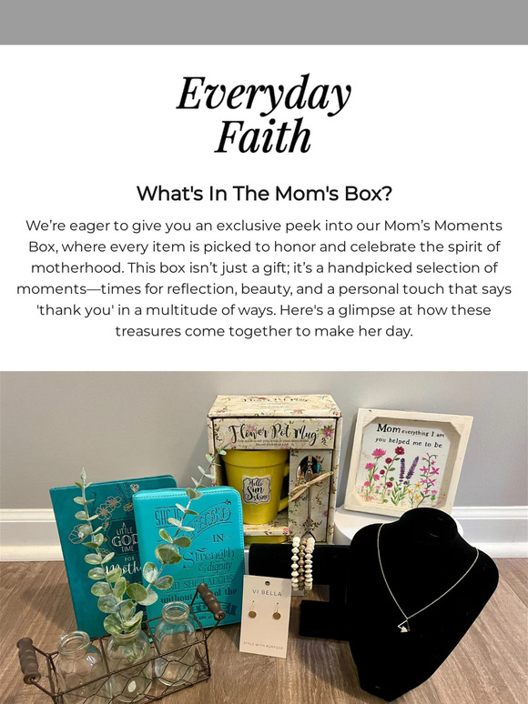 Faithbox: A Closer Look: Your Mom’s Moments Box Awaits | Milled