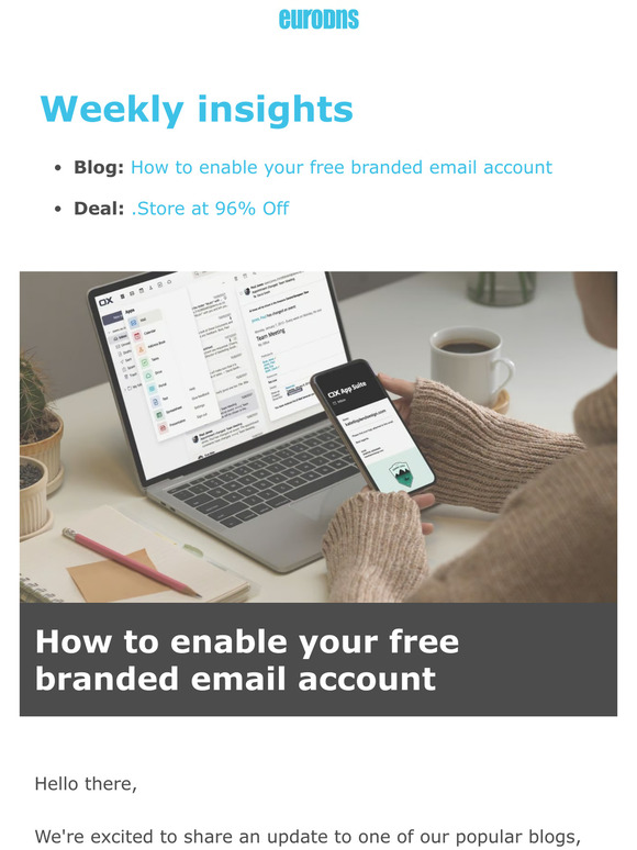 EuroDNS: Set Up Your Free Domain-based Email with our updated guide on ...