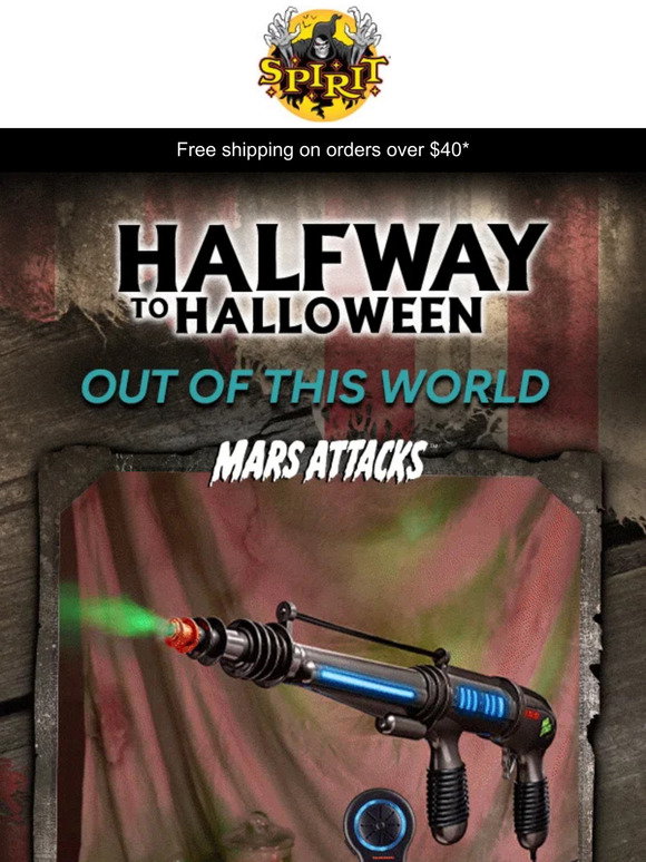 Spirit Halloween: 👽 🔫 NEW Mars Attacks Atomic Ray Gun | Milled