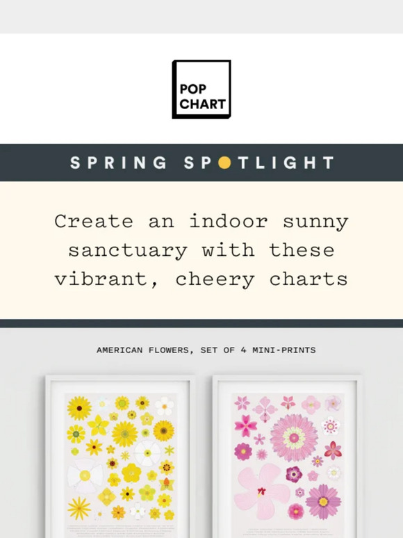 Pop Chart Lab: Freshen Up Your Walls for Spring 🌷 | Milled