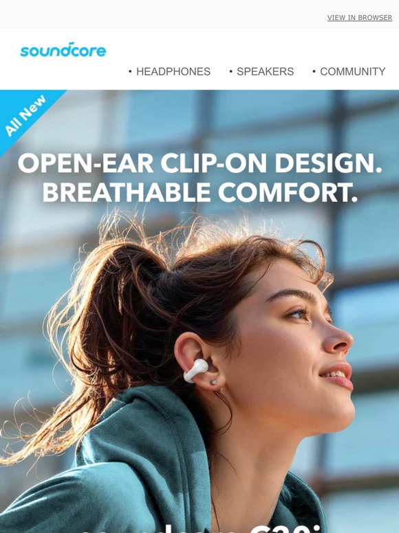 Soundcore: soundcore's First Ever Clip-On Earbuds 📣 All-New Open-Ear ...