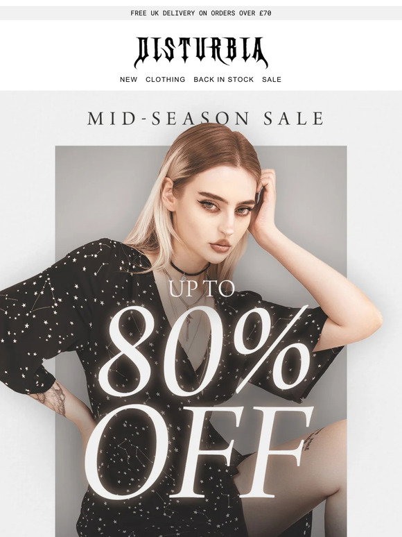 Disturbia: Seize the deal! Up to 80% OFF won't be around forever ...