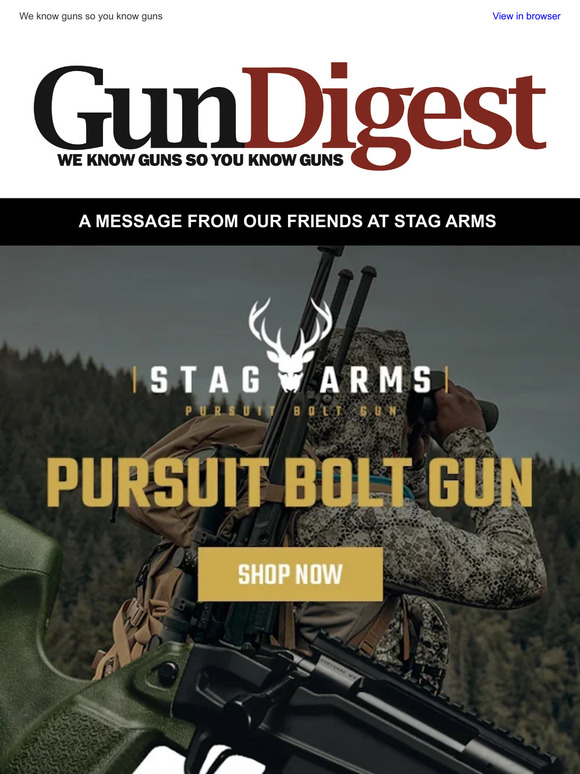 Gun Digest Store: FORGED IN THE WILD: Meet the Stag Arms Pursuit Bolt ...
