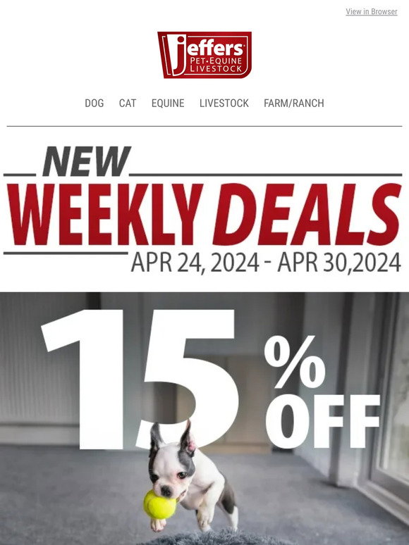 Jeffers Pet: Have You Saved,15% Off Fencing and Beds? | Milled
