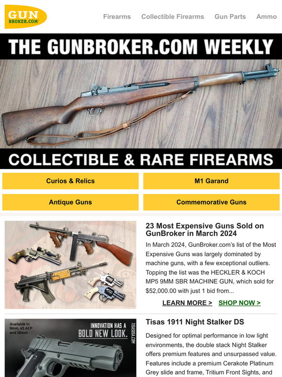 GunBroker: Most Expensive Guns Sold in March Plus Rare HK SFP9M, M1 ...