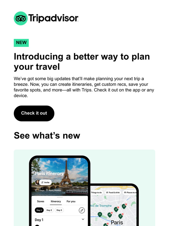 TripAdvisor: NEW Update to our trip planning tool | Milled