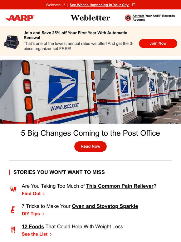 AARP: —, 5 Big Changes Coming to the Post Office | Milled