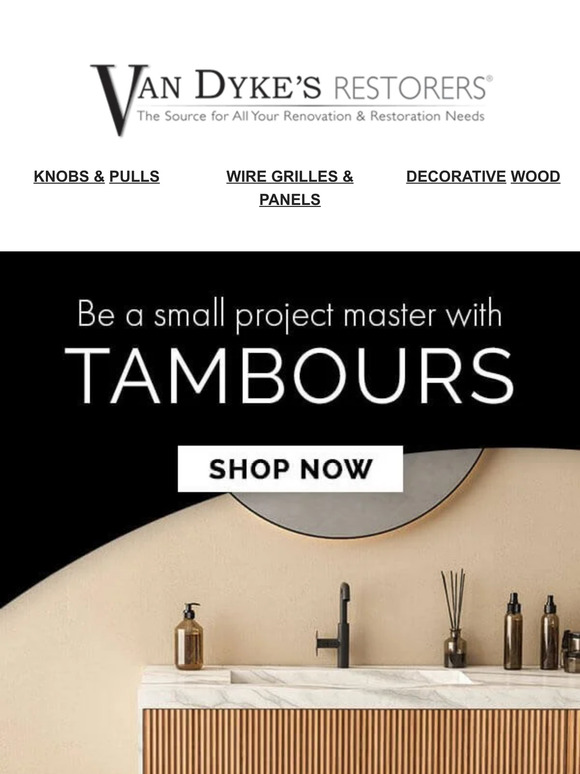 Van Dyke's Restorers: Tambour Paneling — A Different Way to Add Texture ...