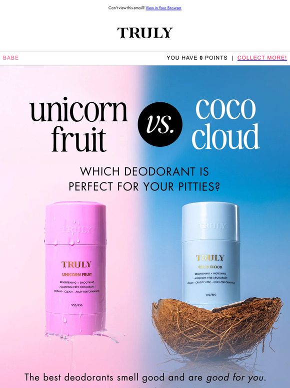 Truly Beauty: It's a deodorant face-off! | Milled