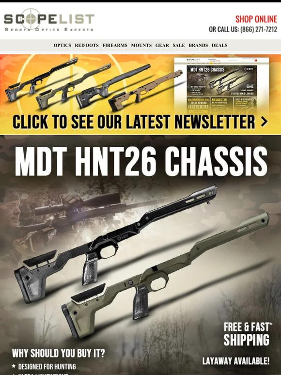 Scopelist: Explore Over 700 Premium Rifle Stocks & Chassis from MDT ...