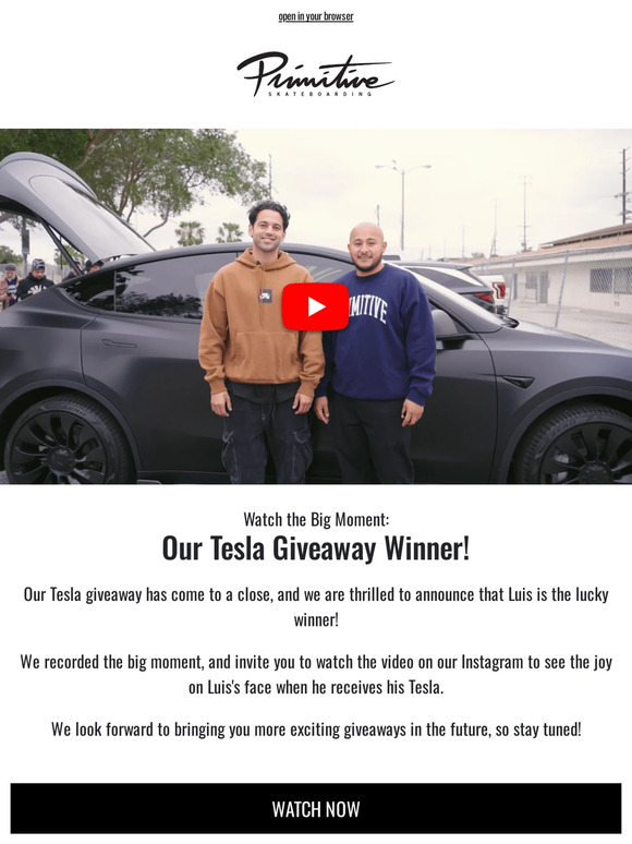 Primitive: Congratulations on your new Tesla, Luis | Milled
