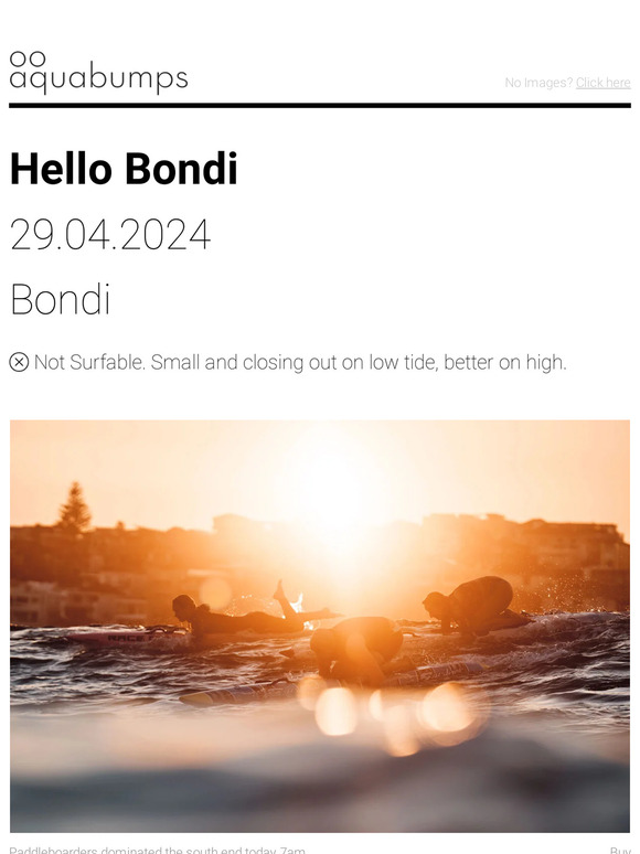 Aquabumps: : : HELLO BONDI | Milled