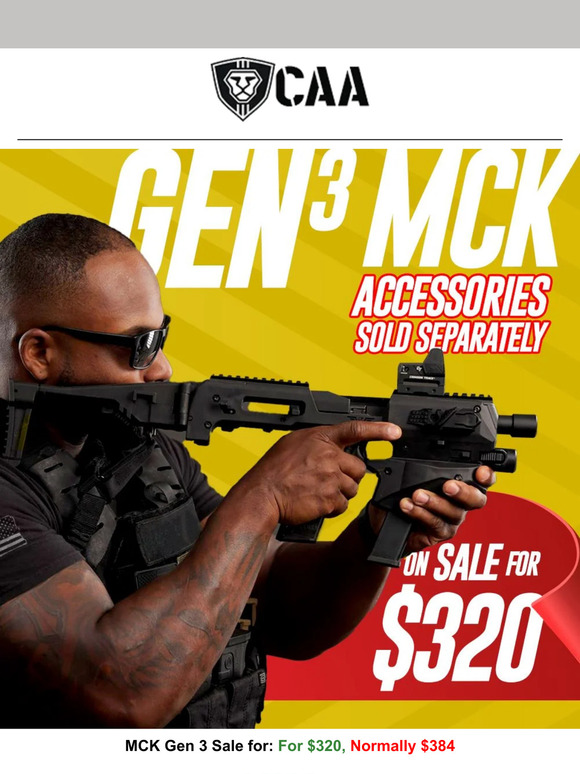 CAA: Gen 3 MCK's For $320, Normally $384, Available In All Colors | Milled