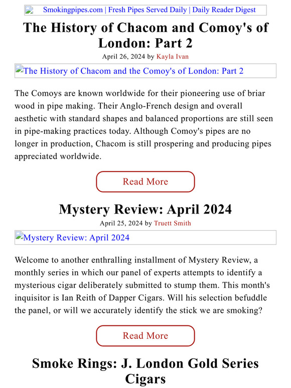Smokingpipes: The History of Chacom and Comoy's of London: Part 2 ...